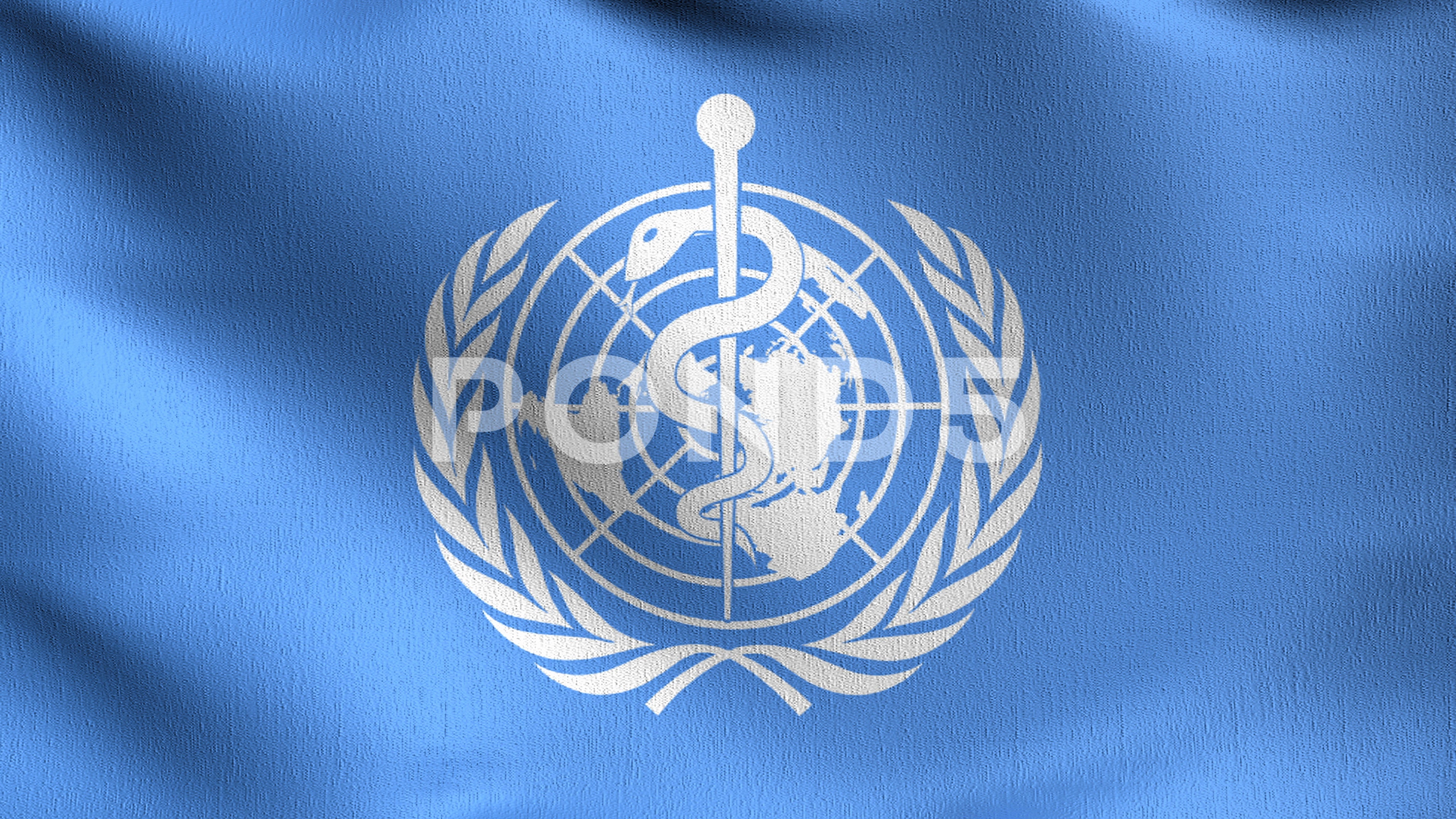 World Health Organization Flag World Health Organization Flag Stock